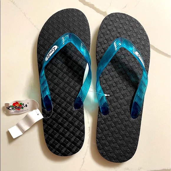 Locals | Shoes | Locals Blue Hawaiian Slippersflip Flops | Poshmark